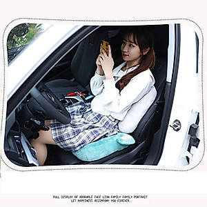 JTYX Car Seats Cushion Increased, Chair Cushions Thickened Car Seat Cushion Heightening Washable Ultralight Portable Non Slip Thickening Driving Test Seats Cushion