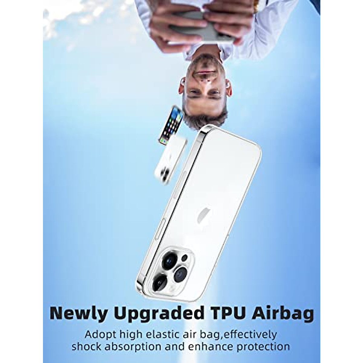 warmartter Designed for iPhone 14 Pro Max Case Clear, 6.7 Inch Case TPU Ultra Slim Shockproof Protective Phone Case with Anti-Scratch