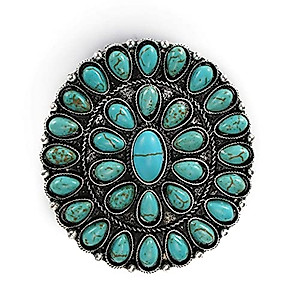 Turquoise Western Phone Grip Teal Marble Stone Phone Holder UYH6