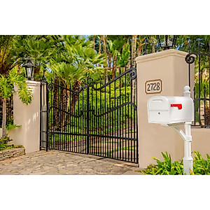 Architectural Mailboxes 6300W-10 Oasis 360 Mailbox, White