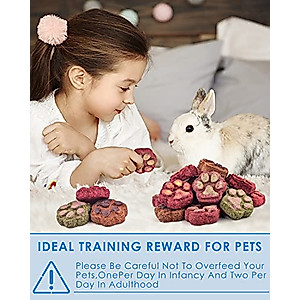 Bissap 20PCS Bunny Chew Toys, Mixed Natural Timothy Hay Rose Carrot Fruit Chinchillas Chewing Toys and Treats for Rabbits Bunnies Guinea Pigs Hamsters Gerbils and Other Small Animals Molar Snacks