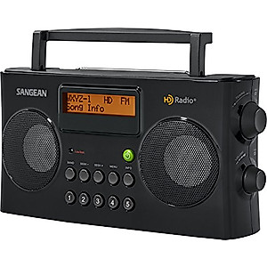 Sangean HDR-16 HD Radio/FM-Stereo/AM Portable Radio, Black