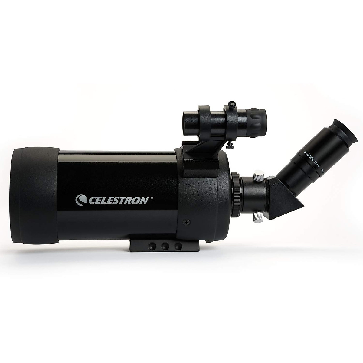 Celestron – MAK 90mm Angled Spotting Scope – Maksutov Spotting Scope – Great for Long Range Viewing – 39x Magnification with 32mm Eyepiece – Multi-coated Optics – Rubber Armored