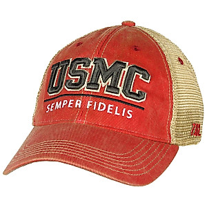 7.62 Design USMC 'Semper Fidelis' Vintage Trucker Hat Red