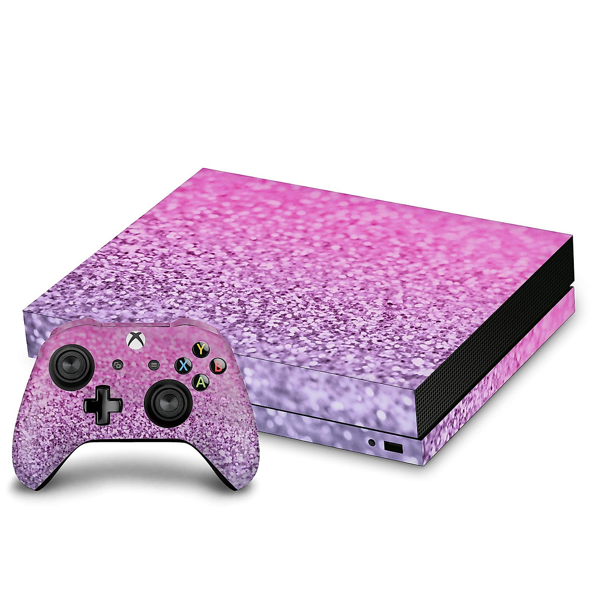 Head Case Designs Officially Licensed Monika Strigel Lavender Pink Art Mix Vinyl Sticker Gaming Skin Decal Cover Compatible With Xbox One X Console and Controller Bundle