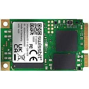 Swissbit SFSA032GU3AA4TO-I-DB-226-STD, Solid State Drive, 32GB, 3.3V, mSATA SSD, X-600m, SLC, -40/85°C