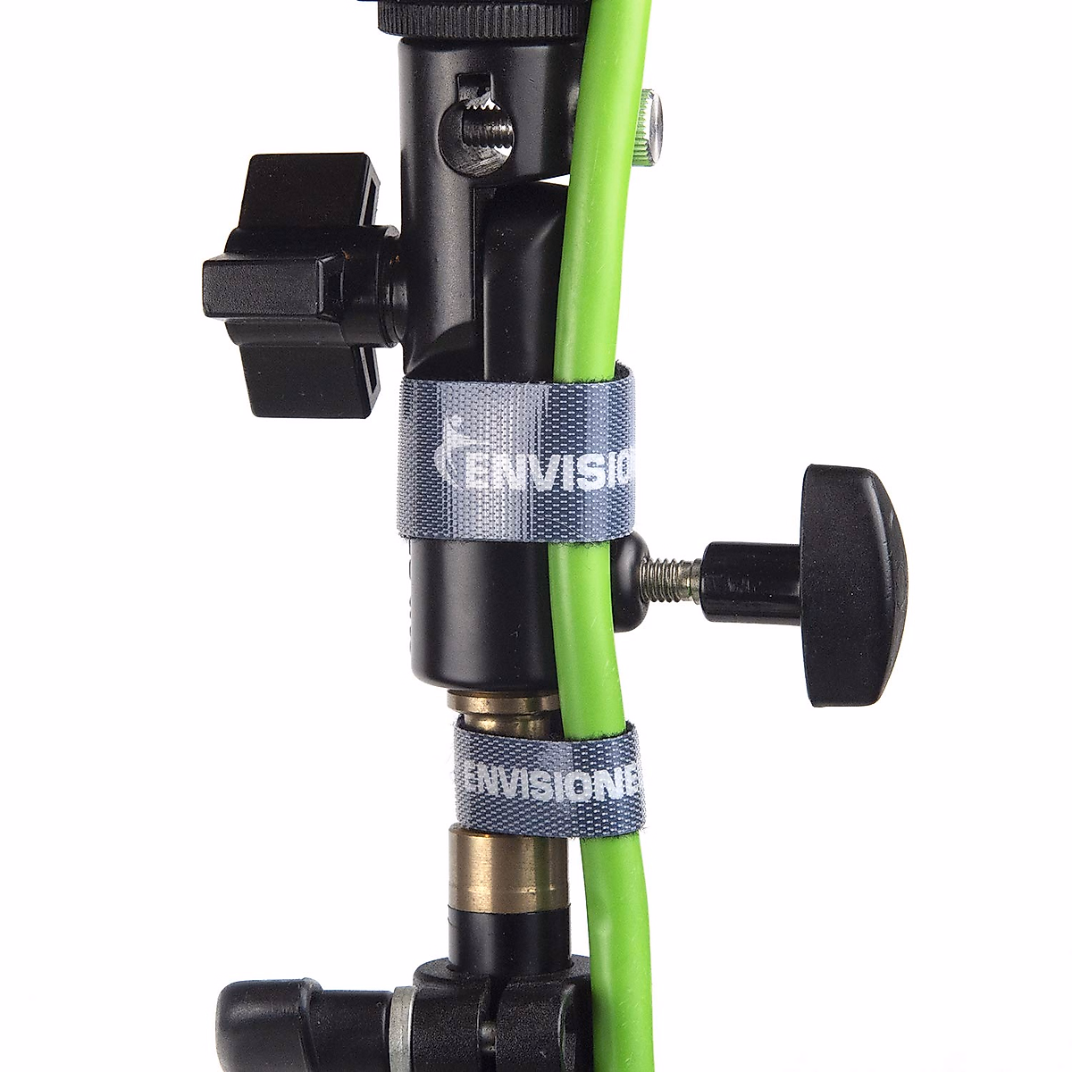 Reusable Cable Ties 3/4" x 4" Self-Gripping Strips Ready to Use Precut Straps for Cable Management and Organizing Cords 50 Pack (Black)