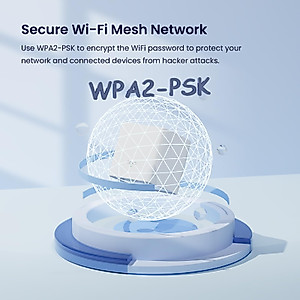 Tenda Whole Home Mesh WiFi System - Dual Band AC1200 Router Replacement for SmartHome,Works with Amazon Alexa for 3000 sq.ft 3+ Room Coverage (MW3 2PK)