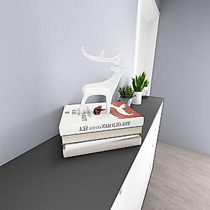 VEELIKE 15.7''x354'' Thick Grey Wallpaper Peel and Stick for Bedroom Bathroom Kitchen Self Adhesive Grey Contact Paper for Cabinets Walls Countertops Waterproof Removable Wallpaper for Living Room