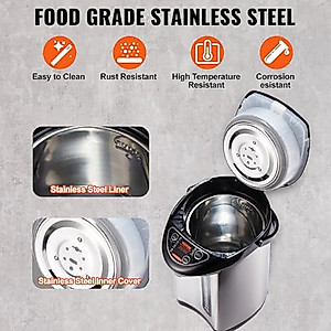 VEVOR Hot Water Dispenser 4.2 Qt/135 oz, Water Boiler and Warmer, 4 Warmer Temperatures, 3-Way to Dispense for Tea, Coffee and Baby Formula