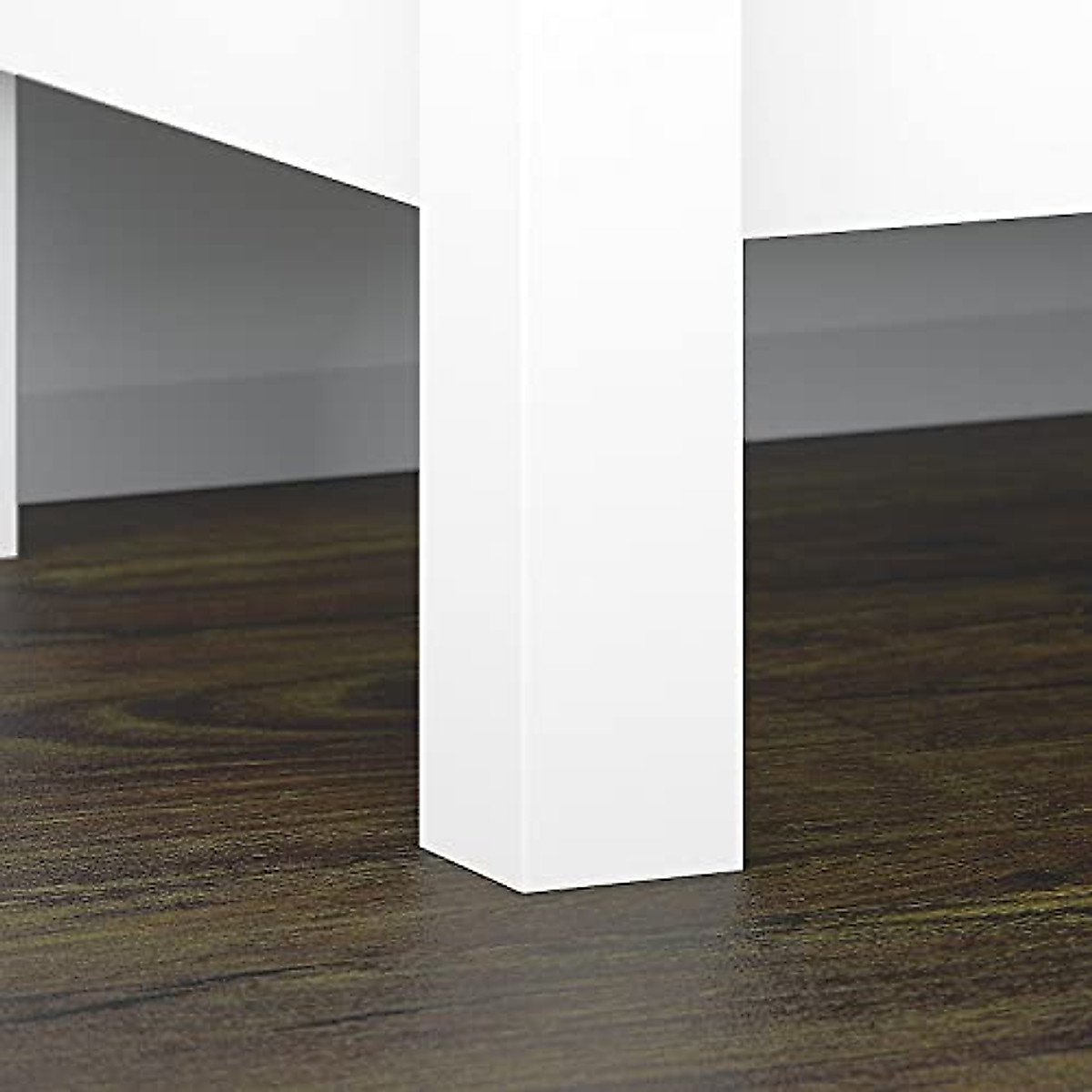 Bush Furniture Broadview L Shaped Computer Desk with Storage, 60W, Pure White