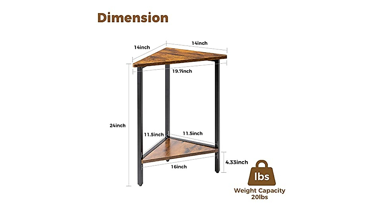 Stylish Small Corner Table for Limited Spaces