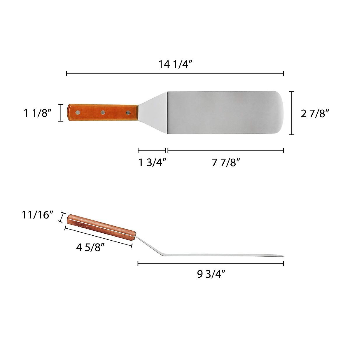 Thunder Group Round Blade Spatula, 10-Inch