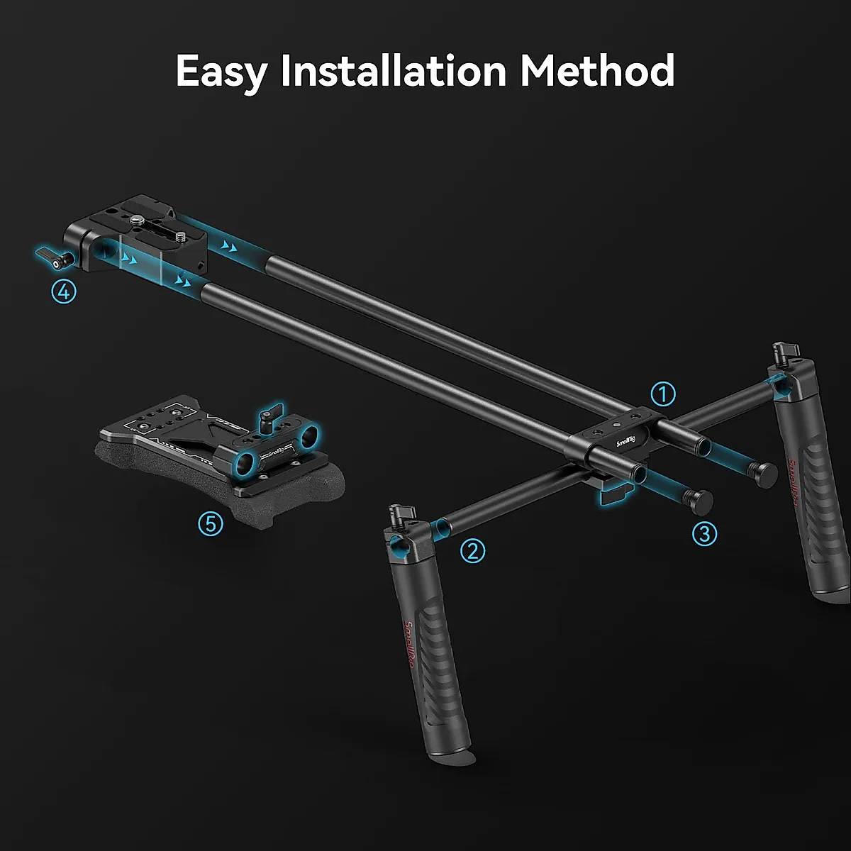 SMALLRIG Universal Basic Camera Shoulder Mount Kit for DSLR, Mirrorless, and Small Camera Shoulder Rig - 2896