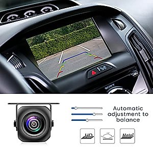 PixelMan PMD2A Backup Camera, Upgrade HD Metal 170 Degree Wide Angle Rear View Reversing Camera,Super Night Vision IP69 Waterproof Universal Reverse Rearview Cam for Car Vehicle SUV RV Pickup
