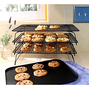 Sunflair Professional Grade 3 Tier Cross Grid Cooling Rack (set of 3)