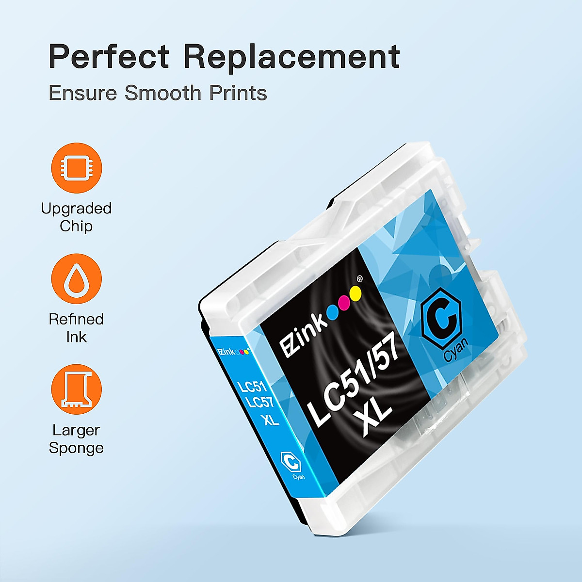 E-Z Ink (TM Compatible Ink Cartridge Replacement for Brother LC51 LC-51 LC51BK LC51C LC51M LC51Y Compatible with MFC-440CN MFC-465CN MFC-665CW Printer (6 Black, 3 Cyan, 3 Magenta, 3 Yellow) 15 Pack