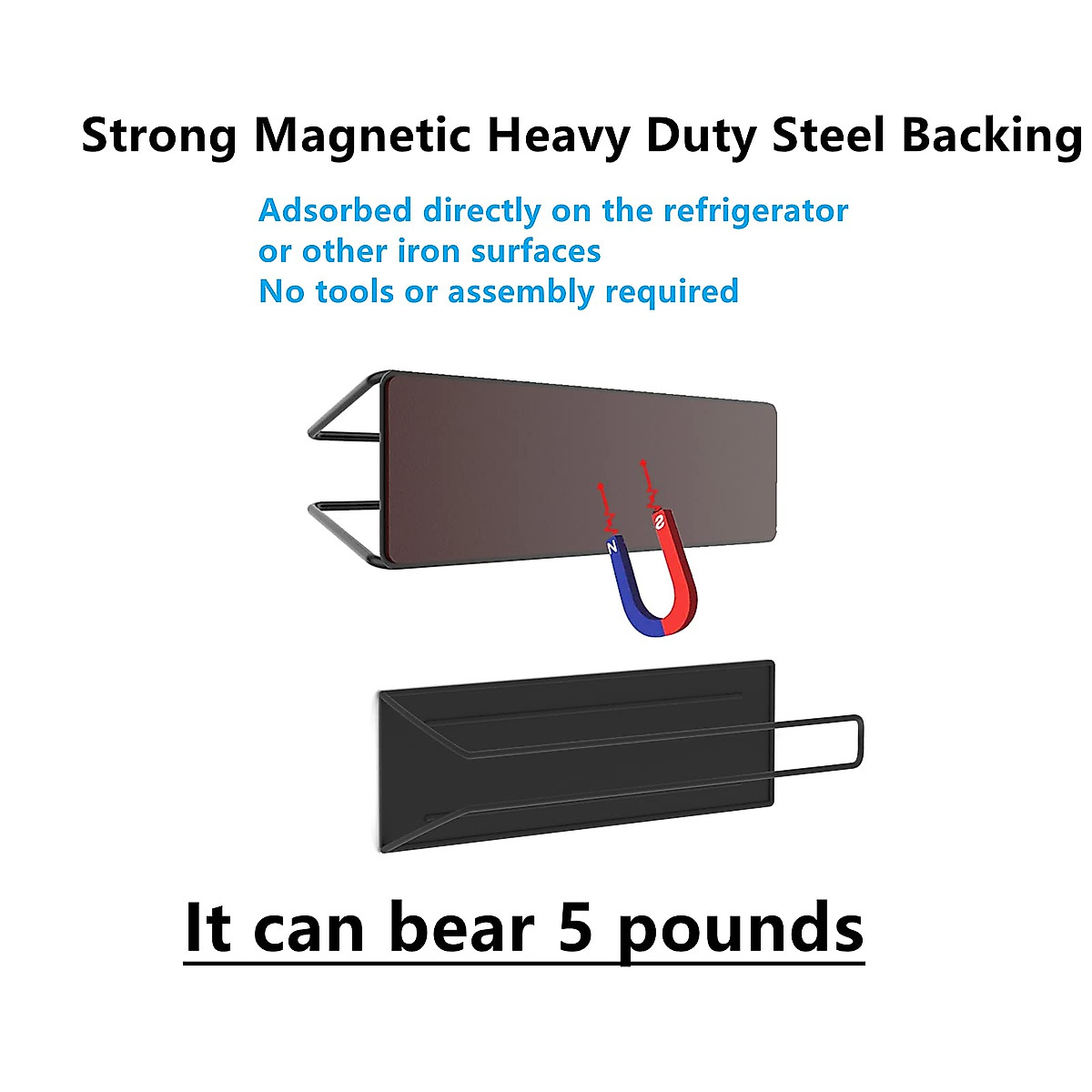 2Pack 15.7in Spice Rack Wall Mount and 2Pack Magnetic Paper Towel Holder