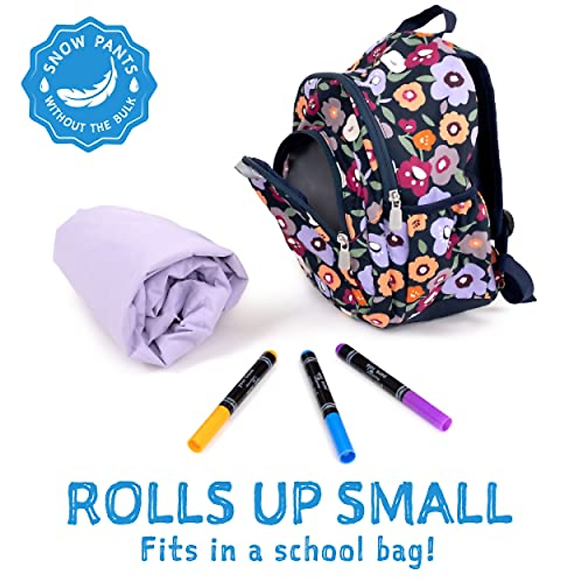 JAN & JUL Lined Water-Proof Pants Kids, Cozy Rain Gear for Boys Girls (Fleece-Lined: Black, 2T)