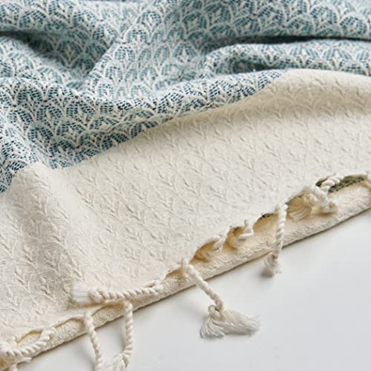 GOLD CASE Helen Original Turkish Hand Towels - Set of 4-20x40 100% Cotton Decorative Bathroom and Kitchen Towel for Hand, Face, Hair, Head, Farmhouse, Yoga, Gym. Tea Towel & Dishcloth, Aqua