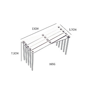 Achbeah Dish Drying Rack, Telescopic Dish Storage Rack, Dish Racks, Steamer Rack, Drying Rack Stand Storage Holder for Book Storage Wall Hanging Rack Kitchen Countertop Organizer