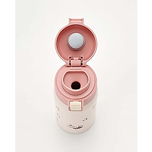 Skater STOT3 Stainless Steel Mug Bottle, Hot and Cold Retention, One-Touch 11.8 fl oz (350 ml), Moomin, Little My, Diameter 2.6 x Height 7.2 inches (65 x 182 mm)