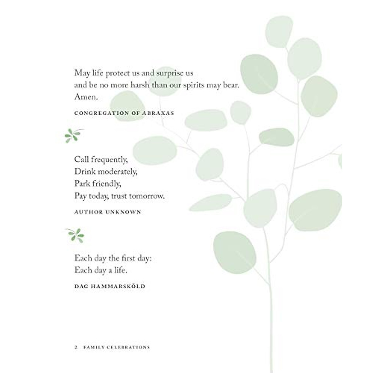 Family Celebrations: Poems, Toasts, and Traditions for Every Occasion