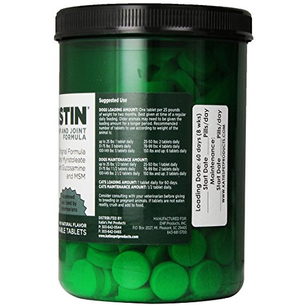 EHP Products Myristin Canine 240 Count Joint Formula