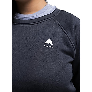 Burton Women's Oak Crewneck Fleece, True Black Heather, M
