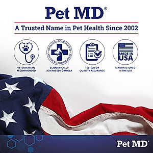 Pet MD - Oatmeal Dog Shampoo Cats and Dogs for Itch Relief and Moisturizer for Dry Skin and Coat - 16 Oz