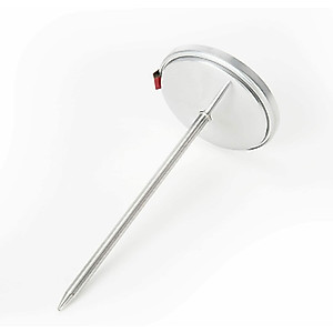 Mainstays NSF Certified Oven Safe Meat Thermometer, Extra Large Dial, Silver