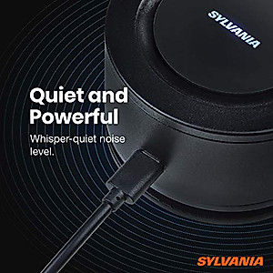 SYLVANIA - Airzing Mini Air Purifier - Vehicle, Car, Home, Office - Air Ionizer, USB-C powered, Reduces Odors, Smoke, Pets Dandruff, Reusable Filter, Portable, Quiet, UV Light, DC 5V, 0.5A