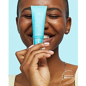 TULA Skin Care Face Filter Blurring and Moisturizing Primer - Cosmos, Evens the Appearance of Skin Tone & Redness, Hydrates & Improves Makeup Wear, 1fl oz