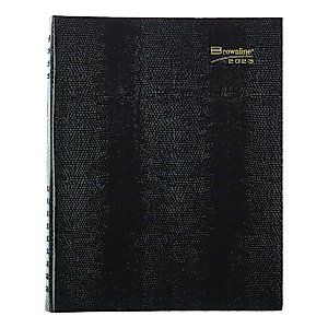 Brownline 2023 CoilPro Daily Professional Planner, Four-Person Appointment Book, 12 Months, January to December, Twin-Wire Binding, 11" x 8.5", Black (CB960C.BLK-23)