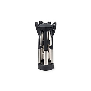Joseph Joseph Elevate Fusion 5-piece Silicone Utensil Set with Storage Stand, Stainless Steel