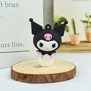 7 Pcs Kawaii Anime Cake Topper,Educatgame Cute Anime Figures Set, Great for Theme Birthday Party Decoration Supplies,Keychains,Anime Fans or Friends Gifts