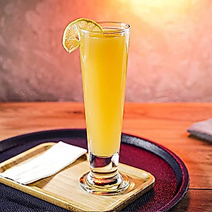 Beer Glasses Set, Tall Footed Pilsner Glass, Pint Beer Drinking Set, Lead-Free Brewery Tumblers, Craft Beer Tasting Glass, 4 PCs