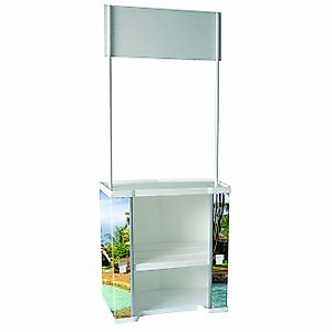 Portable Counter Display with Header, Counter, Black Color Bag,22x28
