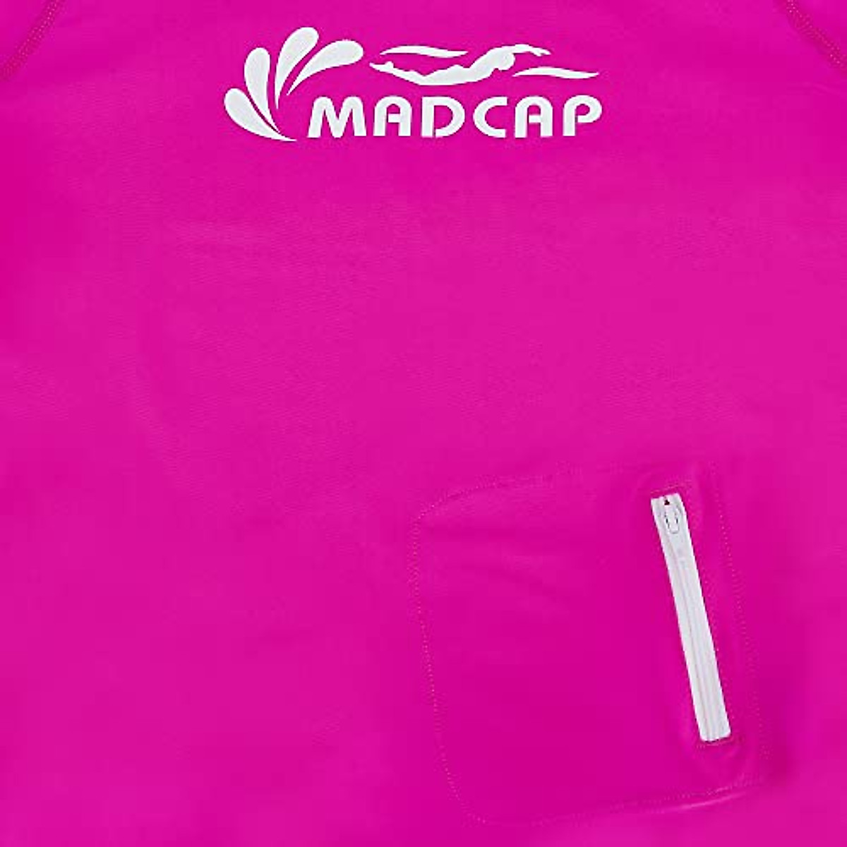 MADCAP Girls Rash Guard Long Sleeve Swimwear Swim Surf Shirt Top UV Sun Protection for Toddler and Teen Girls 4-16 Years Old (Dark Pink, X-Small / 8)
