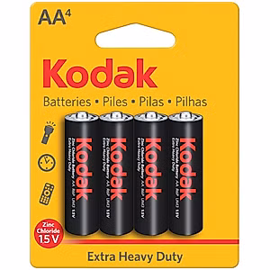 KDKPKAAHZ4 - KODAK KAAHZ-4 30452862 Extra Heavy-Duty Carbon Zinc Batteries (AA; 4 pk)