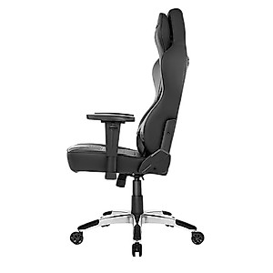 AKRacing Office Series Obsidian Ergonomic Computer Chair with High Backrest, Recliner, Swivel, Tilt, Rocker and Seat Height Adjustment Mechanisms - Carbon Black - PC/Mac/Linux