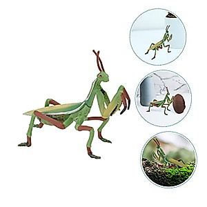 HANABASS 1pc Plastic Mantis Ornaments Outdoor Outdoor Animal Statues Plastic Animals Figures Flying Figurine Garden Decoration for Static Plastic Decorative Mantis