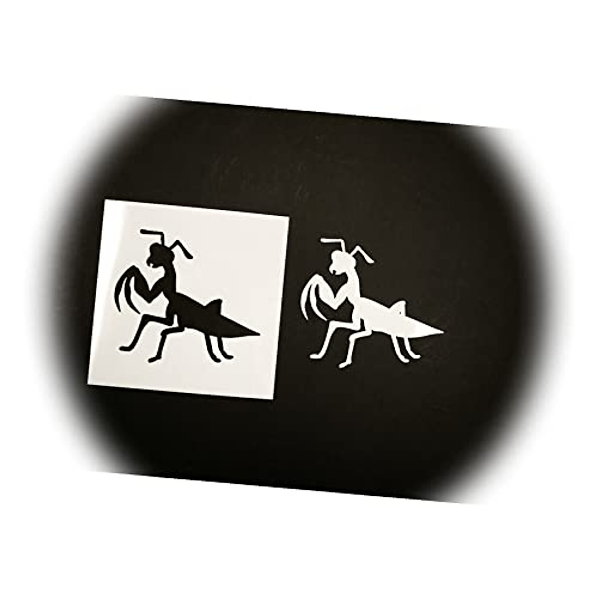 New Prying Mantis Reusable Mylar Stencil 16" inch - Art Supplies Perfect for Creating Stunning DIY Projects, Painting, and Home Decor LAZ-04248WOO