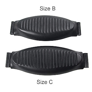 Lumbar Support Pad for Herman Miller Classic Aeron Chair Office Home Seating - Graphite/Black - Size C