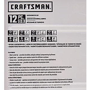 CRAFTSMAN Screwdriver Set, Bi-material, 12-Piece (CMHT65071)