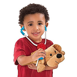 Melissa & Doug Examine and Treat Pet Vet Play Set (24 pcs) - Kids Veterinary Play Set, Veterinarian Kit For Kids, STEAM Toy, Pretend Play Doctor Set For Kids Ages 3+