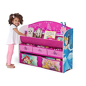 Delta Children Deluxe Book & Toy Organizer, Disney Princess