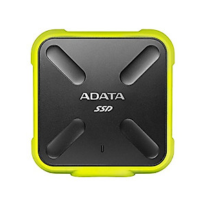 ADATA SD700 3D NAND 1TB Ruggedized Water/Dust/Shock Proof External Solid State Drive Yellow (ASD700-1TU3-CYL)