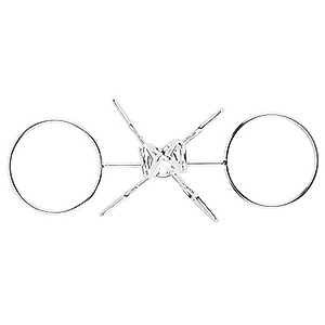 G.E.T. 4-982029 Onion Ring Tower with Two Sauce Cup Holders, Stainless Steel (Sauce Cups Sold Separately), 1 Count (Pack of 1)