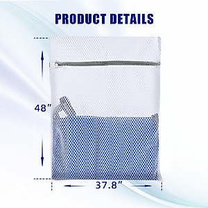 AZRDXSD 2Pcs Laundry Bags, Delicate Honeycomb Mesh Laundry Bag, Home Laundry Supplies, Clothes Laundry Mesh, 16 * 20 Inch Clothes Washing Bag for Washing Machines, Travel Storage and Organization Bag